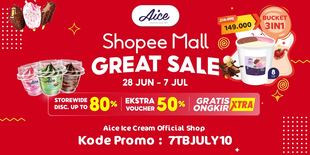 Toko Online AICE Ice Cream Official Shop | Shopee Indonesia