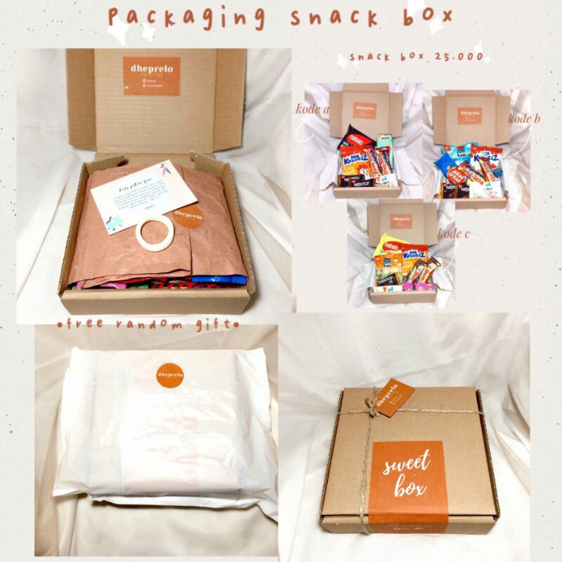 snack gift box / snack box / snackbox / gift box small valentine ...