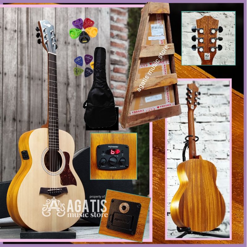 Jual gitar junior akustik elektrik original cowboy GW 3 NA K preamp ...