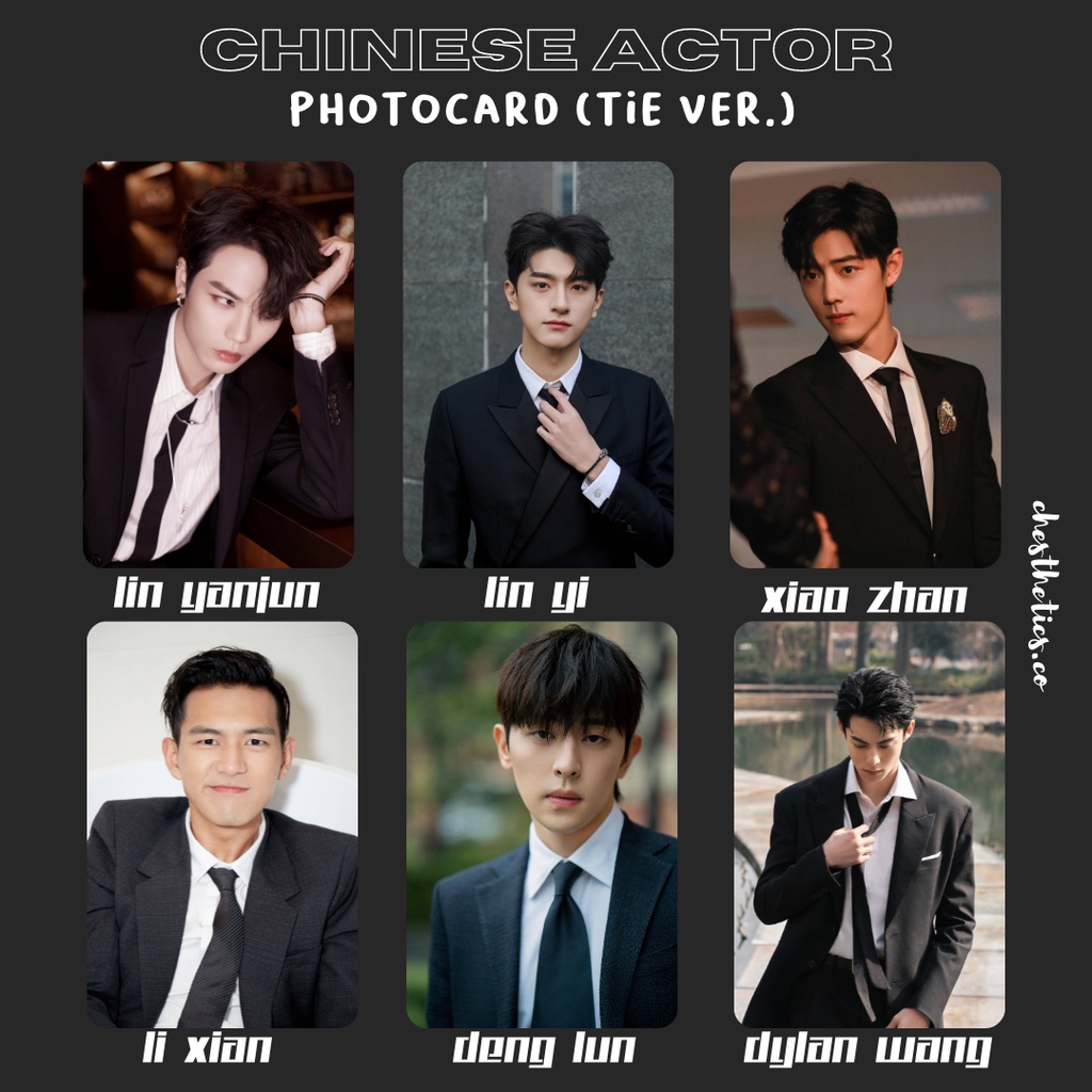 Jual Aktor China Actor Tie Ver. Photocard (Lin Yanjun Lin Yi Xiao Zhan ...