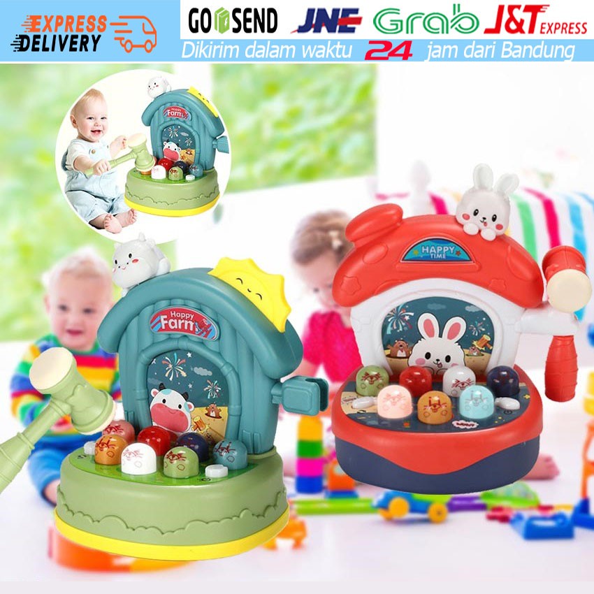 Jual Mainan Pukul Tikus Whack-a-mole Toy Baby Playing Hamster Music ...