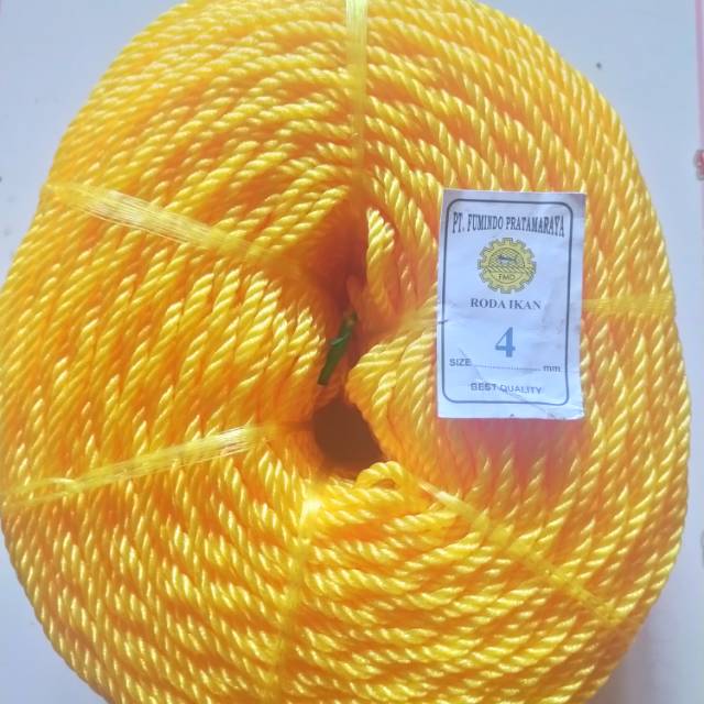 Jual TALI TAMBANG 4 MM,PANJANG 200 METER,MEREK RODA IKAN | Shopee Indonesia