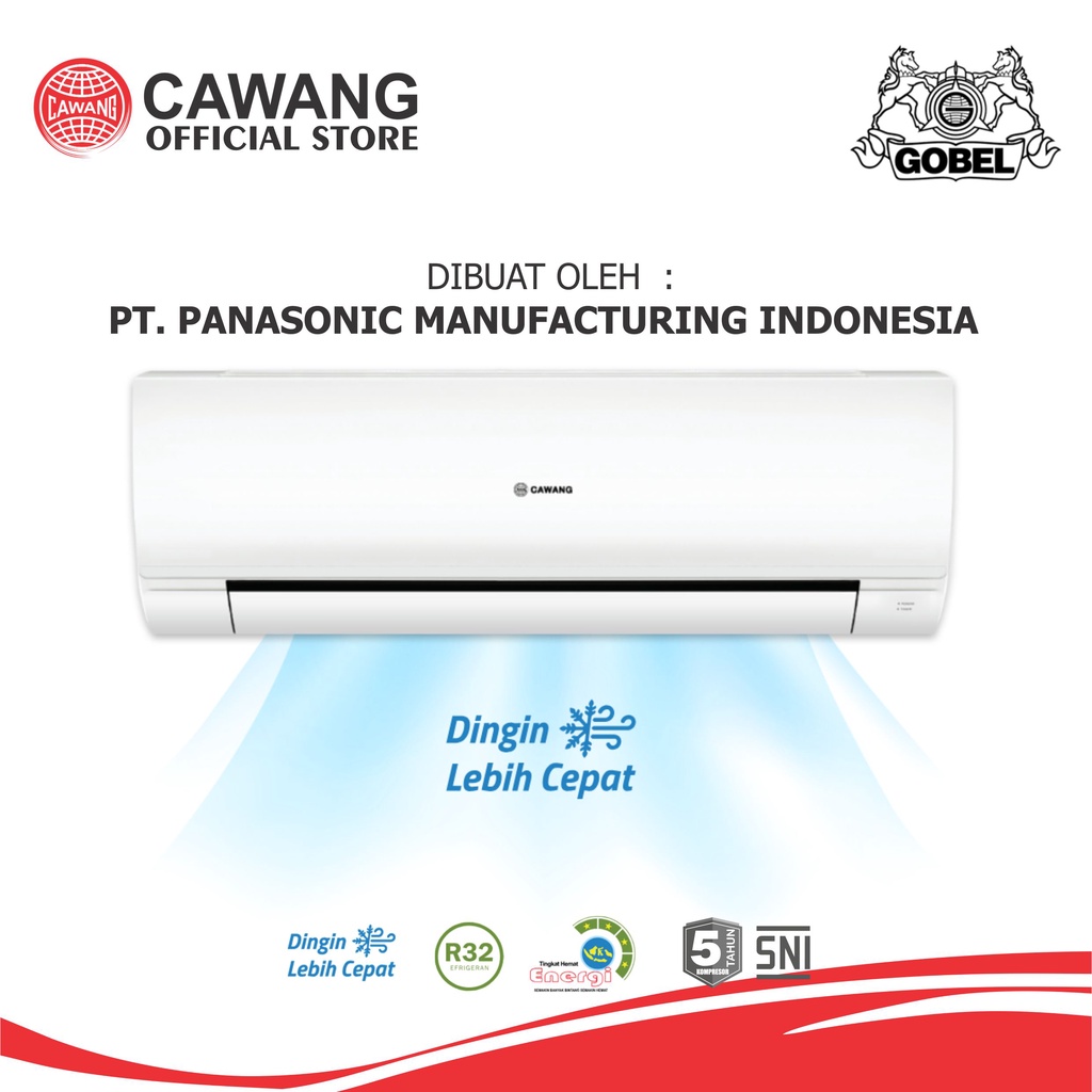 Jual CAWANG AC SPLIT 1/2 PK - EP/EU-SN-5SGM By PANASONIC MANUFACTURING ...