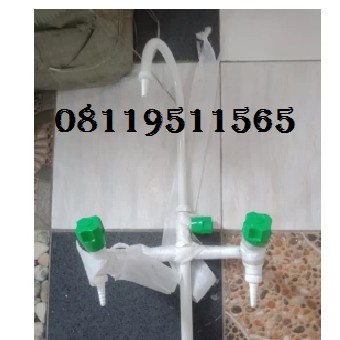 Jual Kran Laboratorium 3 way three Leher Angsa Lab Faucet Meja Lemari ...
