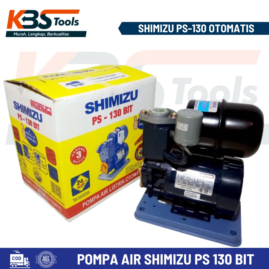 Jual Mesin Pompa Air SHIMIZU PS-130 Otomatis Sumur Dangkal 9 MTR PS130 ...