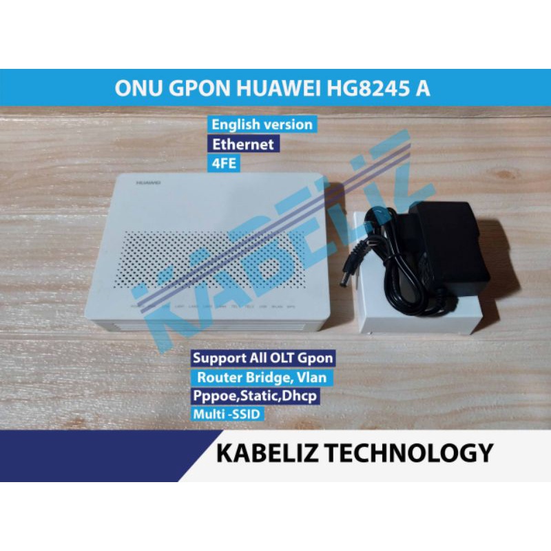 Jual ONU GPON HUAWEI HG8245A MODEM ONT ROUTER ACCESS POINT RT RW NET ONU MURAH SUPPORT ALL OLT ...