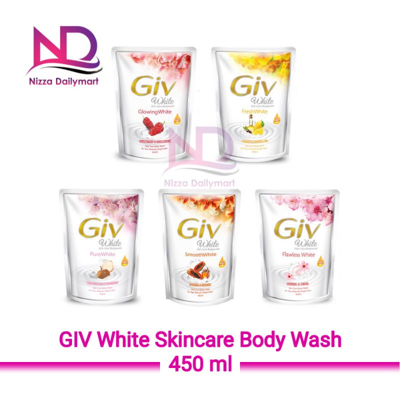 Jual GIV White Skincare Body Wash 450 ml | Shopee Indonesia