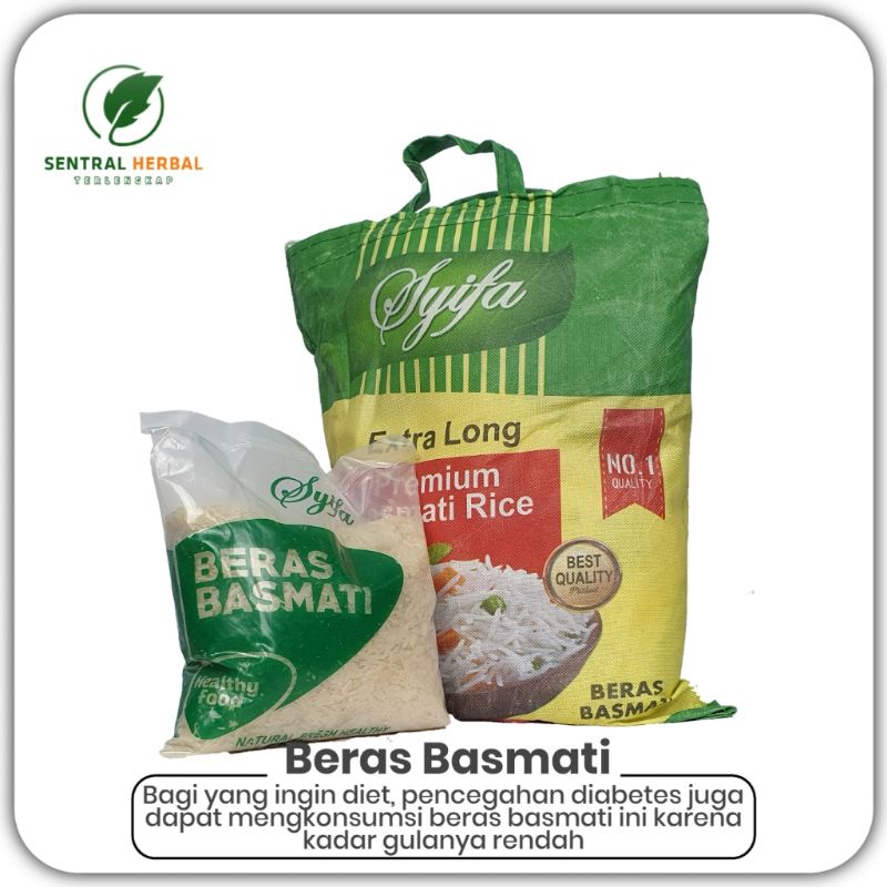 Jual Beras Basmati Syifa Rendah Gula Enak Rasanya Isi 1 Kg | Shopee ...
