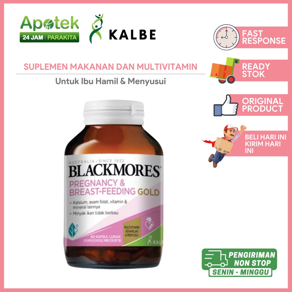 Jual Blackmores Pregnancy & Breast Feeding Gold Suplemen Makanan dan ...