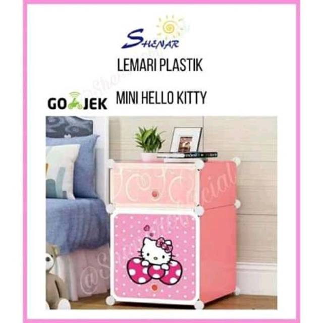 Jual 125.000 Lemari pakaian mini portable (HELLOKITTY) | Shopee Indonesia