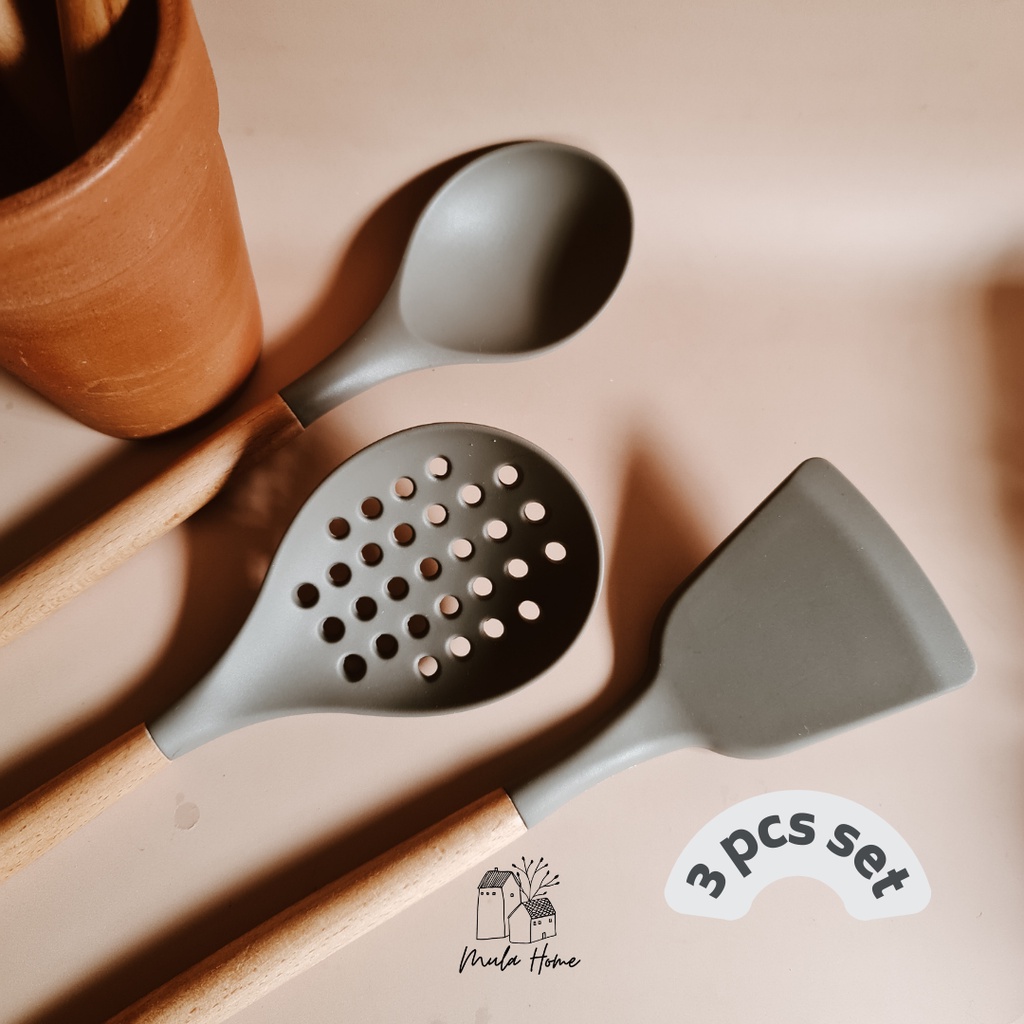 Spatula Silikon Tahan Panas / Spatula Sendok Silikon / Silicone Spatula ...