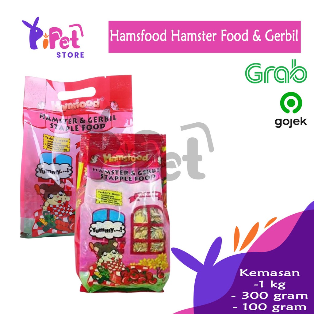 Jual HAMSFOOD 300 gr - Makanan Hamster Gerbil | Shopee Indonesia