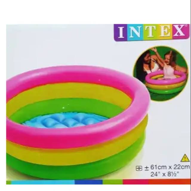Jual Kolam 61cm 57107 Intex bawah gelembung/Sunset Glow Pool | Shopee ...
