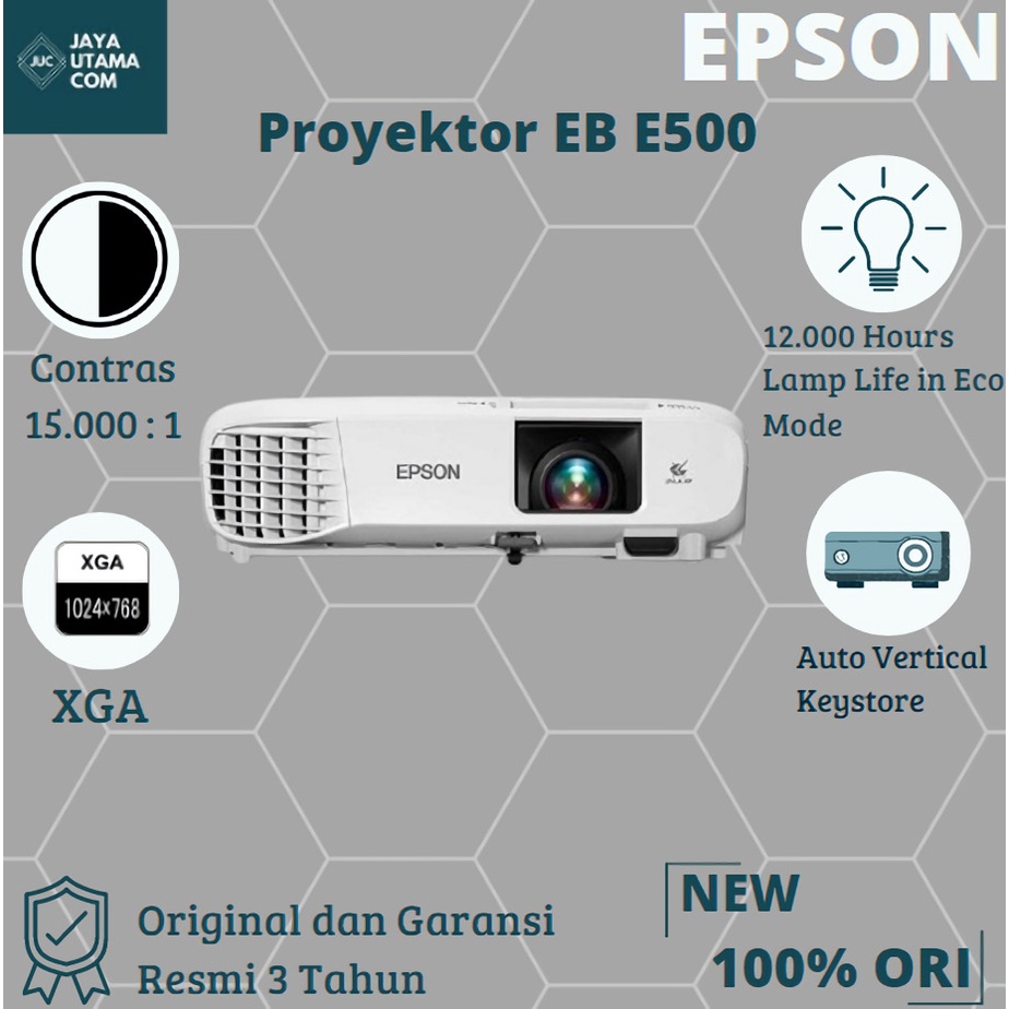 Jual PROYEKTOR PROJECTOR EPSON EB E500 EB-E500 GARANSI RESMI EPSON INDONESIA | Shopee Indonesia