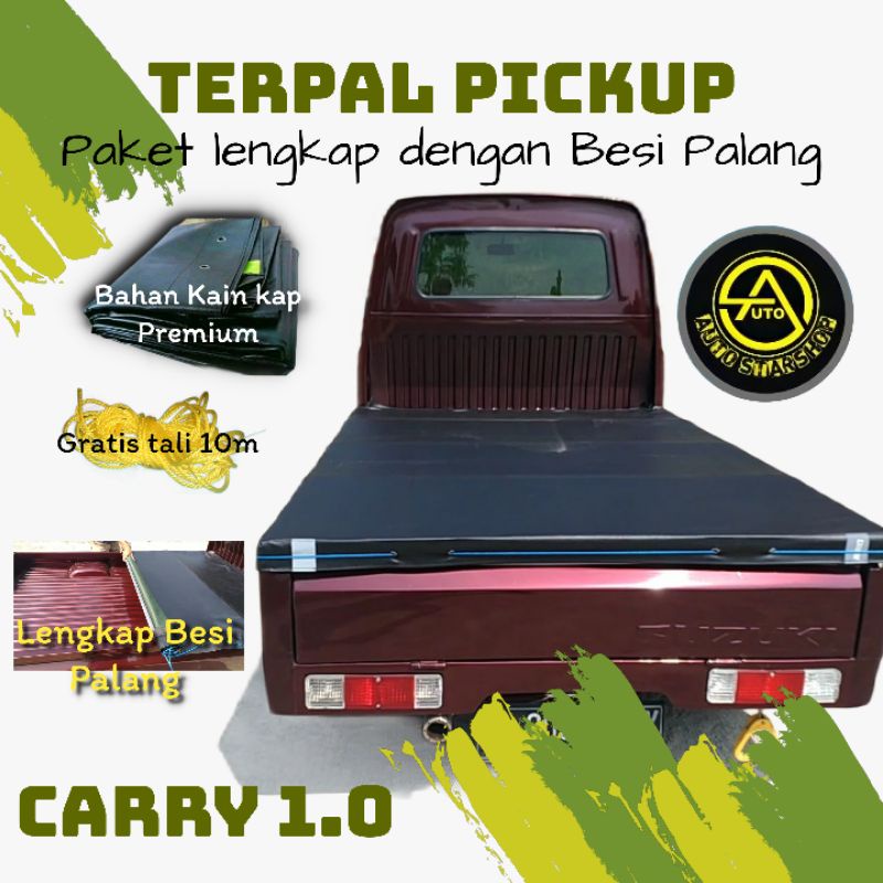 Jual Terpal Pickup Suzuki Carry 1.0 Extra,Carry Bagong St100 Lengkap dengan besi palang ...