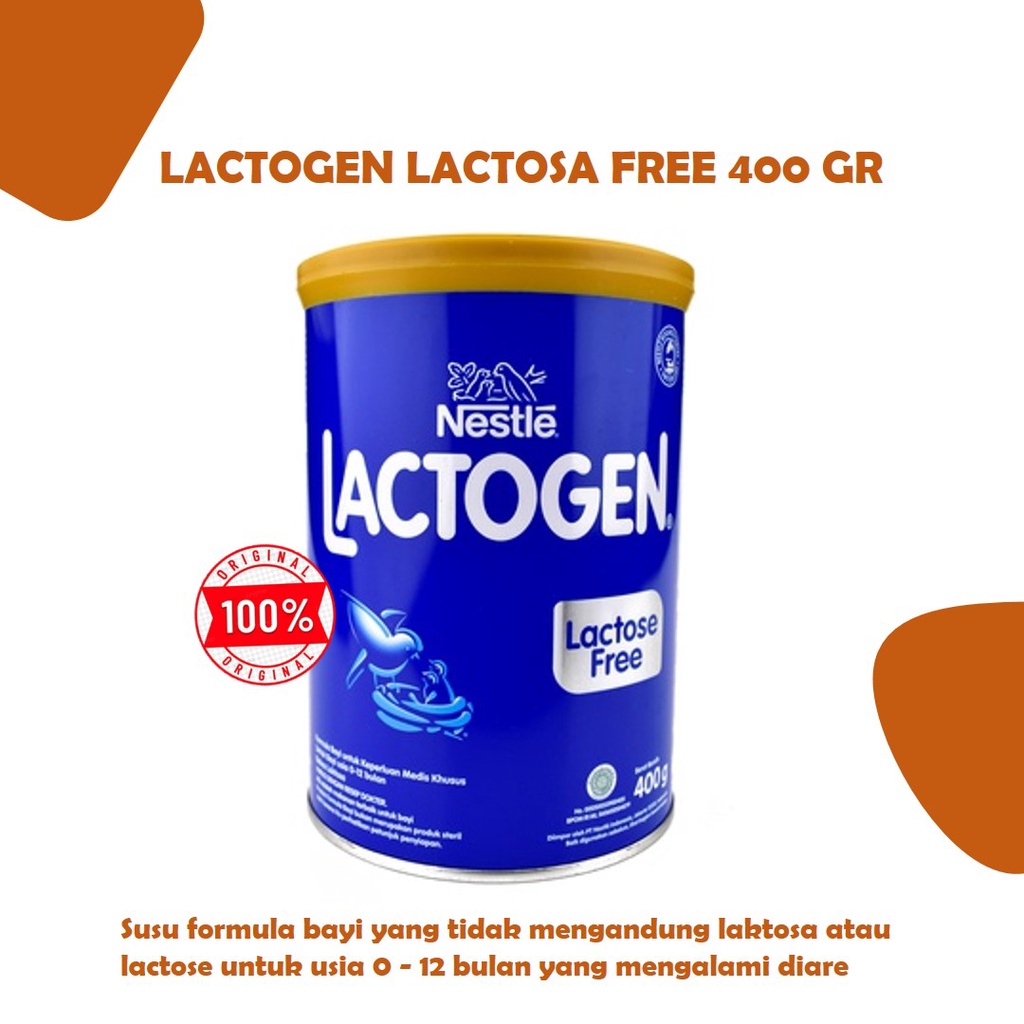 Jual LACTOGEN LACTOSA FREE 400 GR Susu Formula Bebas Lactosa Khusus ...
