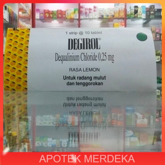 Jual degirol strip 10 tablet / obat radang tenggorokan / permen hisap | Shopee Indonesia