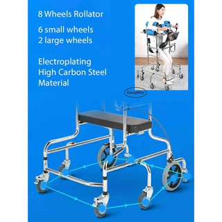 Jual rollator walker alat bantu jalan manula roda beroda terapi lansia ...