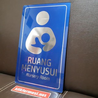Jual Akrilik Nama Ruang Menyusui / Ruang Laktasi Versi Chrome (2 Bahasa ...