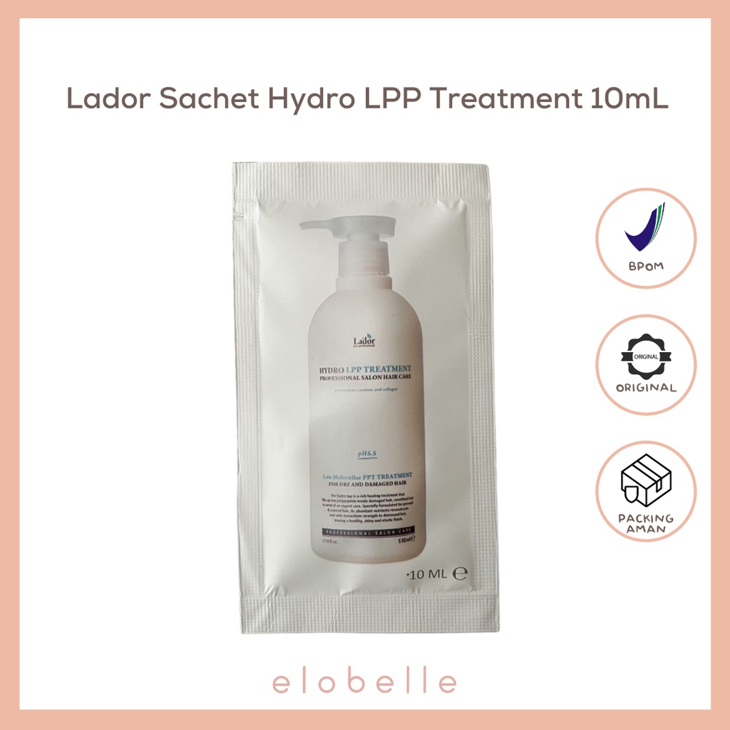 Jual Lador Sachet Hydro LPP Treatment 10mL (Conditioner Lador Hydro LPP) Keratin Treatment ...