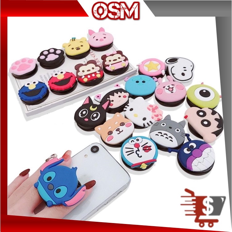 Jual OSM- 469 Pop Socket HP 3D Karakter Cartoon / Pop Socket 3D / Pop ...