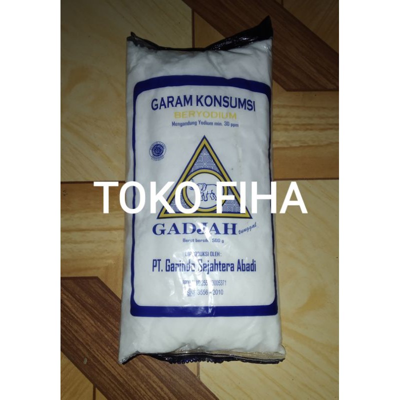 Jual Garam 500gr Gadjah Tunggal - Garam Dapur Beryodium | Shopee Indonesia