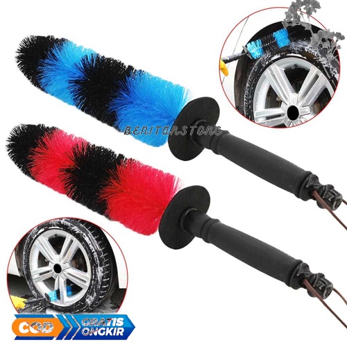 Jual Sikat Cuci Motor & Mobil Wheel Brush Velg Pembersih Pelek Ban ...
