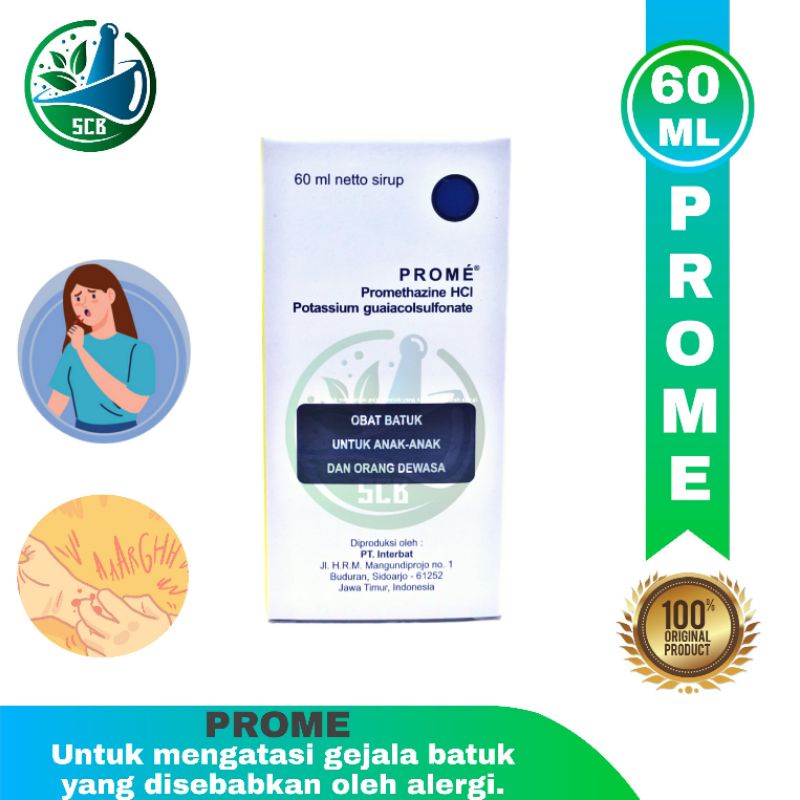 Prome Sirup 60 ml - Obat batuk berdahak | pgmall