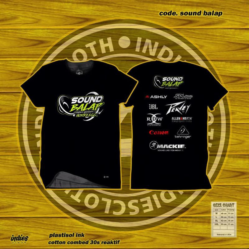 Jual KAOS SOUND SYSTEM / SOUND BALAP MANIA / KAOS OPERATOR SOUND SYSTEM ...