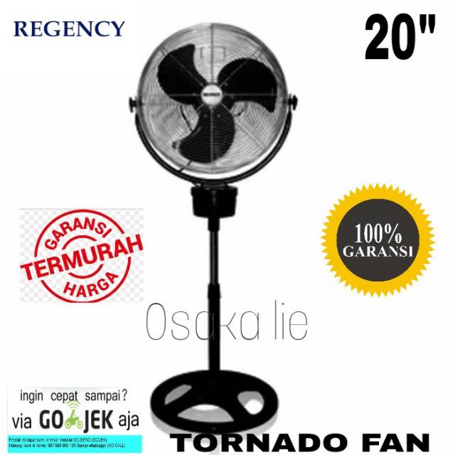 Jual REGENCY TORNADO STAND FAN TST-51 KIPAS ANGIN BERDIRI Indonesia ...