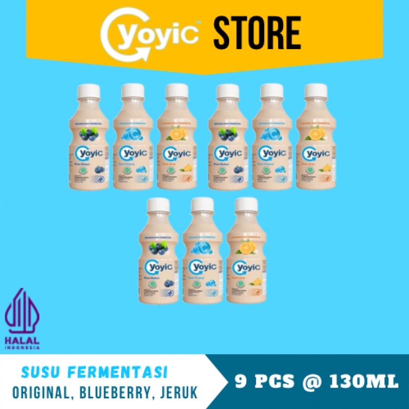 Jual Yoyic 9 Botol Minuman Susu Fermentasi 130ml | Shopee Indonesia