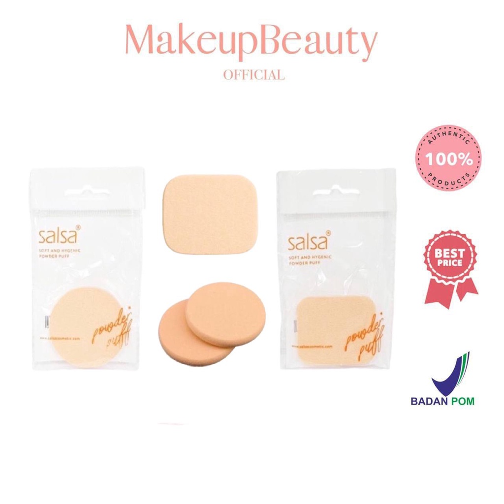 Jual SALSA Sponge Bedak Bulat / Persegi | Soft And Hygenic Powder Puff ...