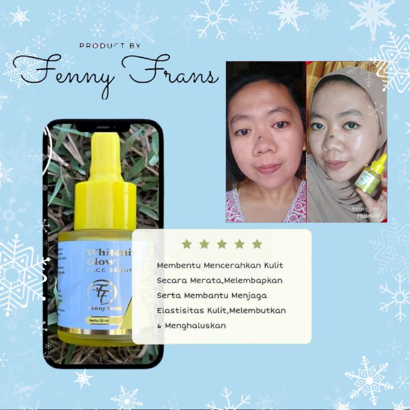 Jual Serum Whitening Glow Fenny Frans 3x lebih cepat mencerahkan wajah dan mengatasi wajah ...