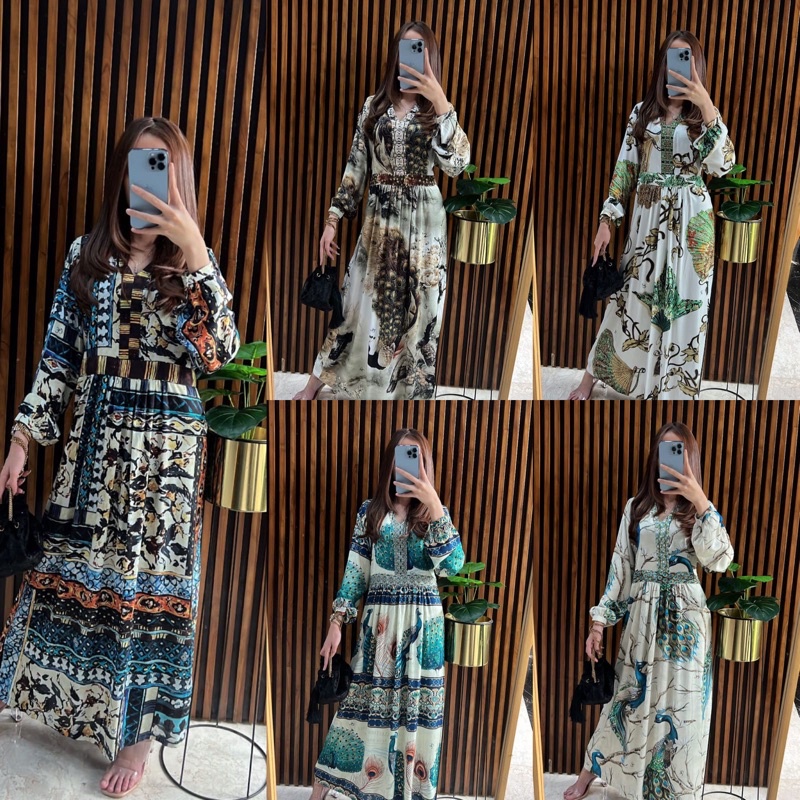 Jual MAXI DRESS BURJ KALIFA CE HOMEWEAR DASTER MATA KAKI DRESS RAYON ...