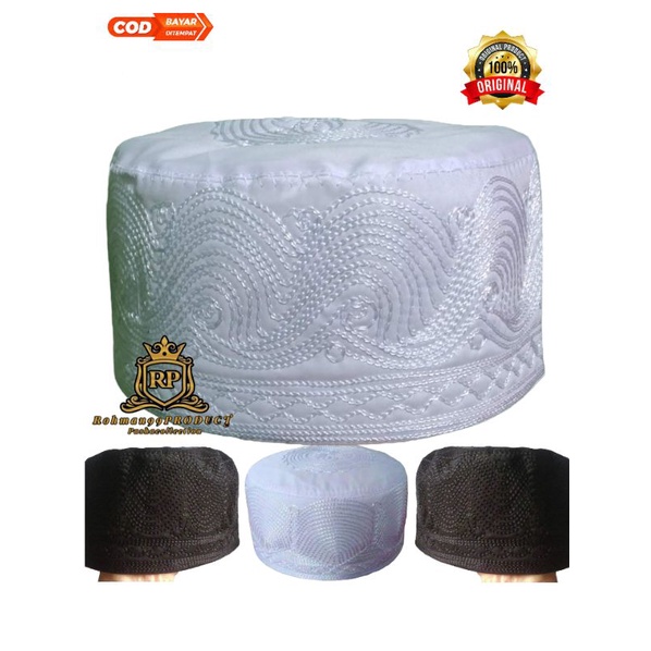 Jual Peci kopiah Songkok /Peci Madinah Haji Hitam/Putih Anak/Dewasa | Shopee Indonesia