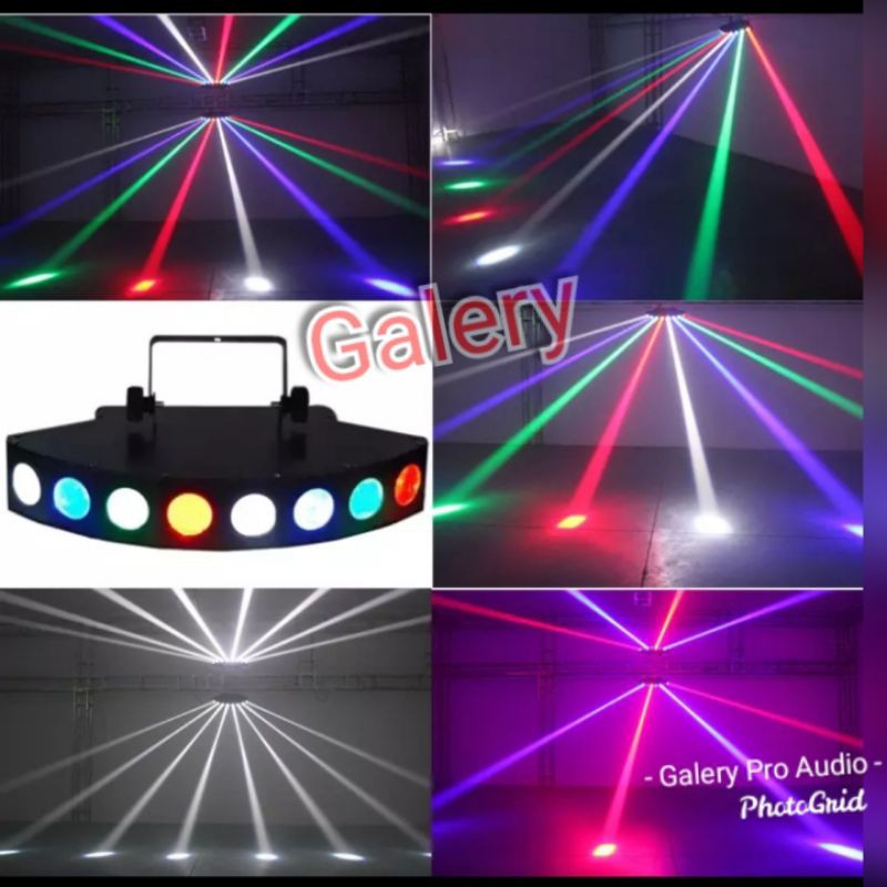 Jual lampu panggung lighting 8 mata led fullcolor di Bar, club malam ...