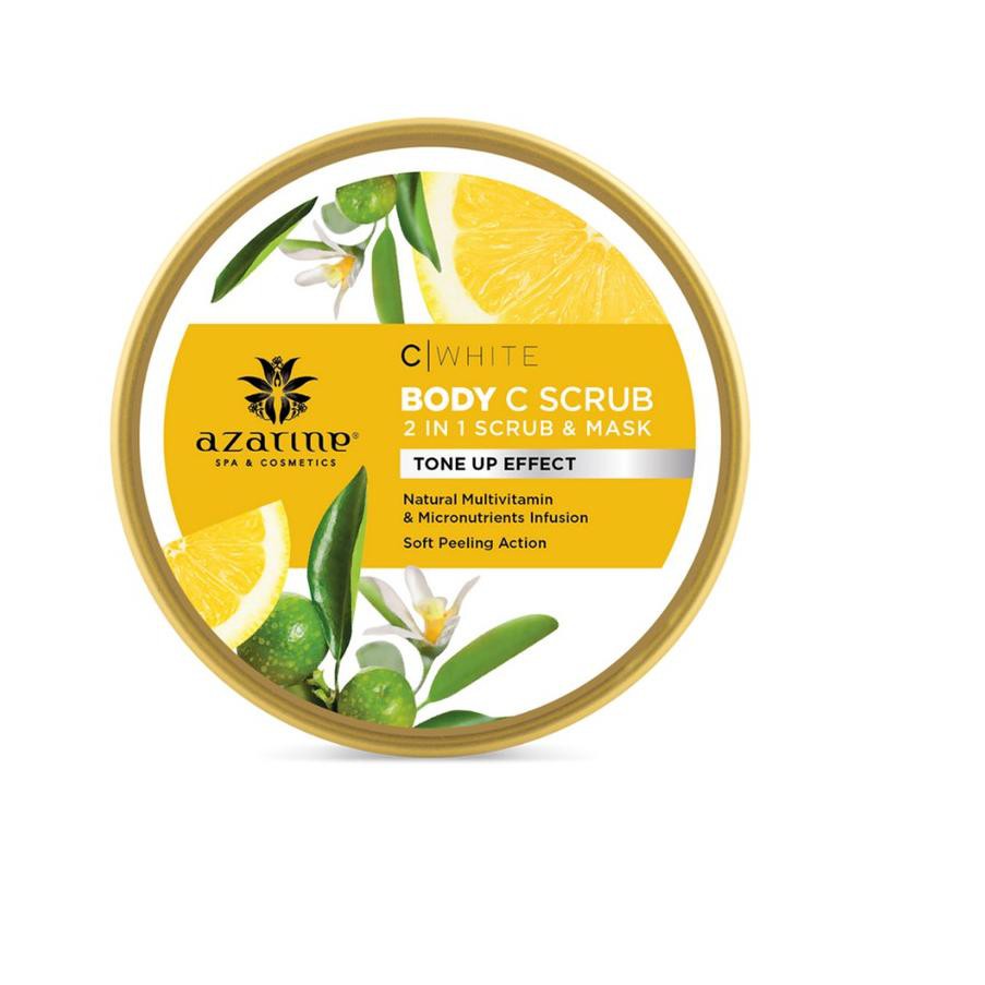 Jual AZARINE C White Body Scrub 2in1 Scrub & Mask 200g | Shopee Indonesia