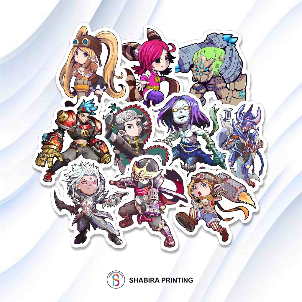 Jual Stiker Pack MOBILE LEGENDS isi 10 Pcs Bahan Vinil Tahan Air ...