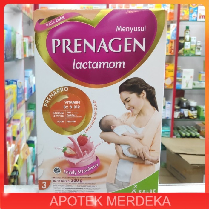 Jual prenagen lactamom 200 gr menyusui lovely strawberry prenagen ...