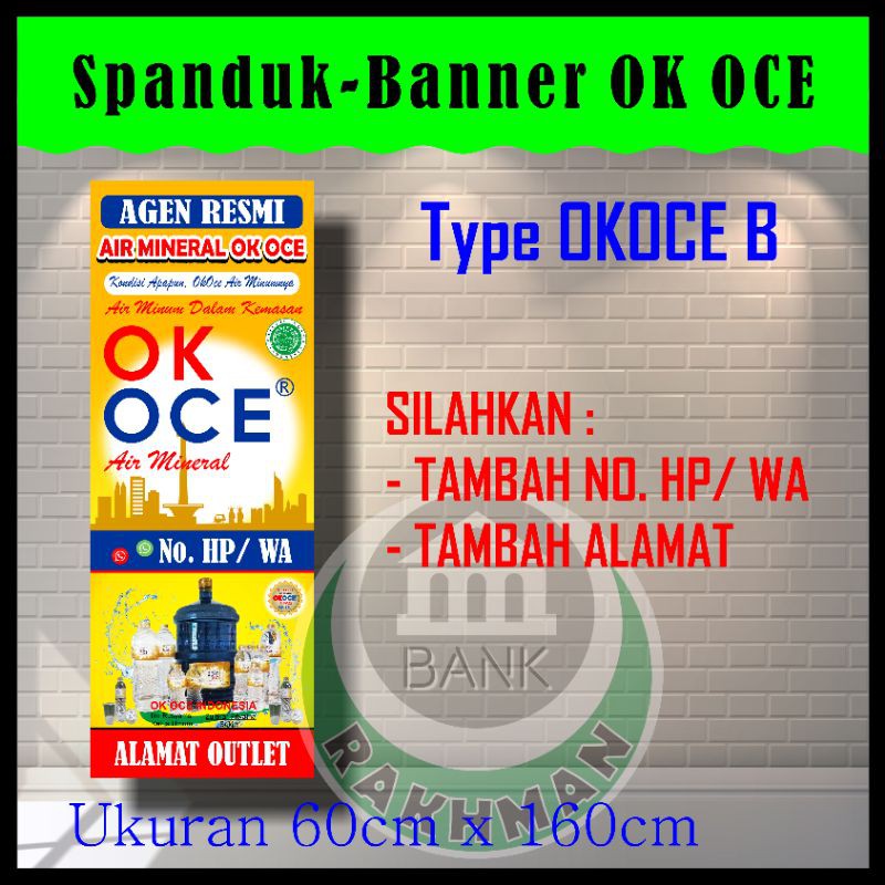 Jual SPANDUK BANNER OKE OCE UKURAN 60CM X 160CM Indonesia|Shopee Indonesia