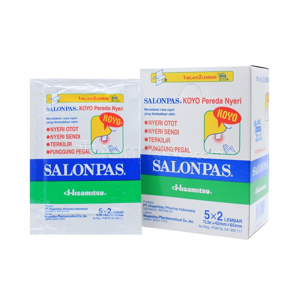 Jual Salonpas Koyo Biru 10 Sachet - Plester Pereda Rasa Nyeri | Shopee ...