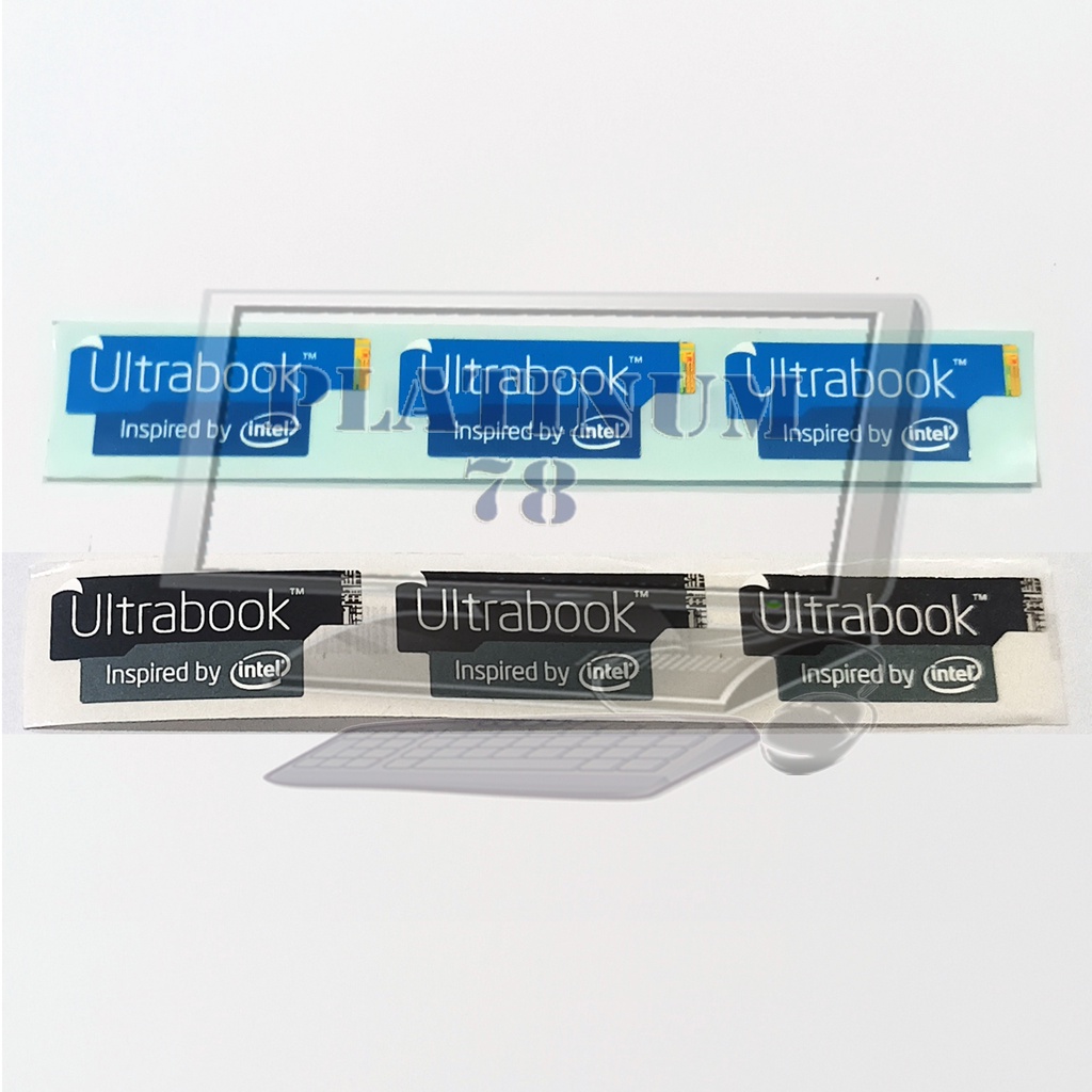 Jual Sticker Stiker Logo Ultrabook Inspired by intel Original | Shopee ...