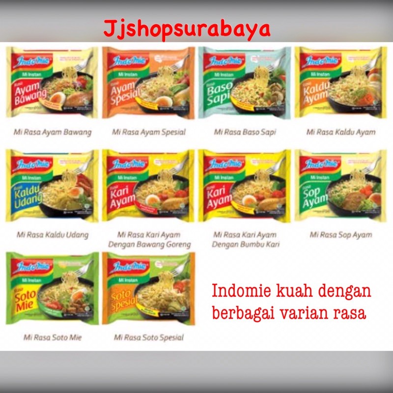 Jual Indomie kuah dan mie goreng dengan berbagai varian rasa Indonesia ...