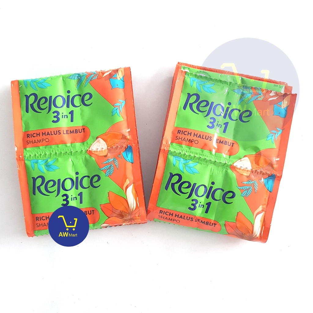 Jual SHAMPO REJOICE 3 IN 1 RENCENGAN [12 SACHET] RICH HALUS LEMBUT ...