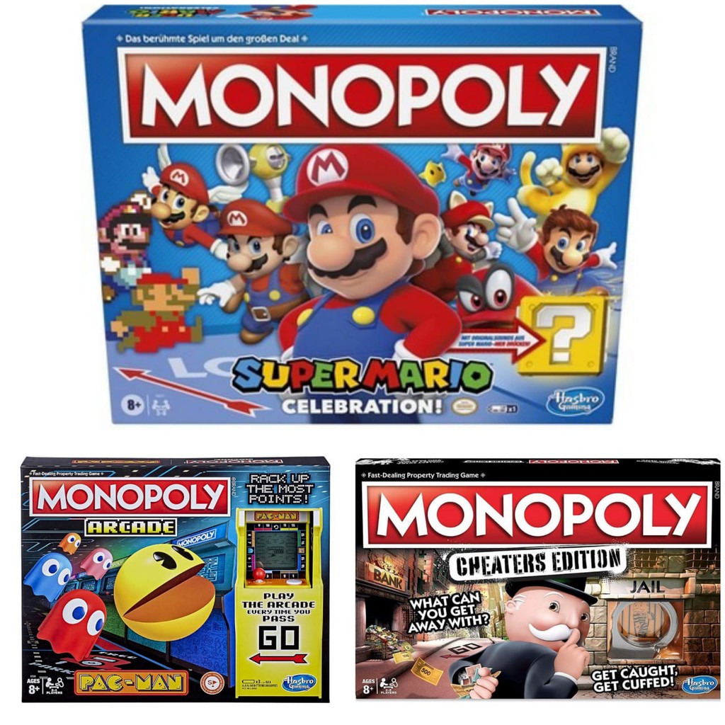 Jual Mainan Monopoly Cheater Edition / Super Mario Celebration / Pac ...