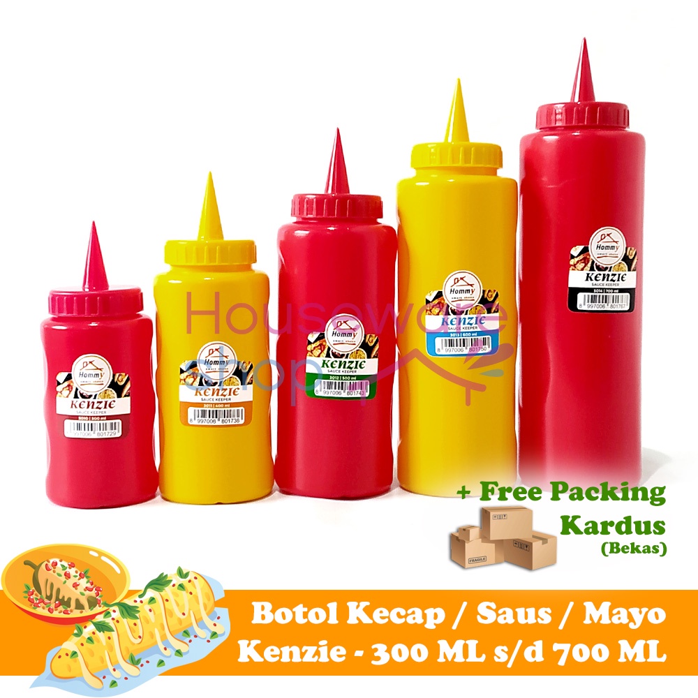 Jual Botol Kecap Saus / Tempat Saos Mayo Sauce Cuka Kenzie / Botol ...