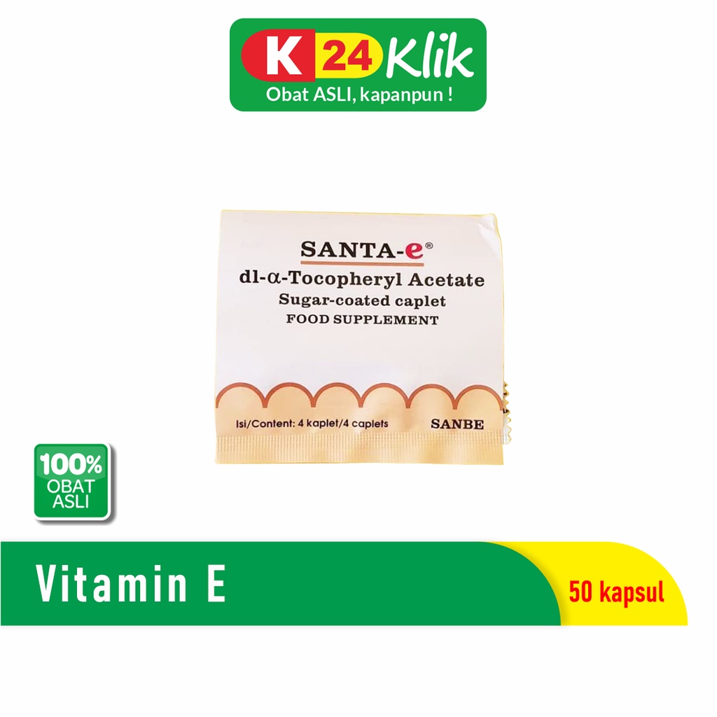 Jual Santa E 100Mg 1 Strip (4 Kaplet) | Shopee Indonesia