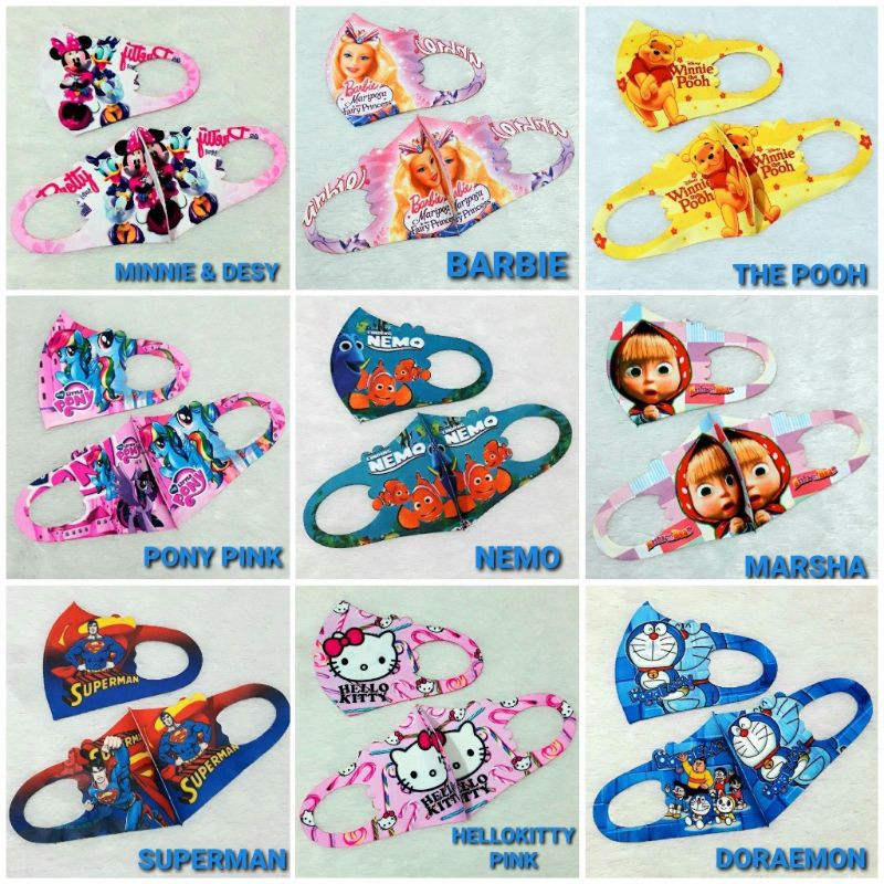 Jual MASKER ANAK SCUBA KARAKTER FULL PRINTING | Shopee Indonesia
