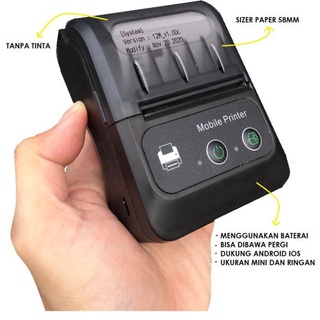 Jual Mesin Cetak Print Printer Mini Struk Resi Bluetooth | Shopee Indonesia