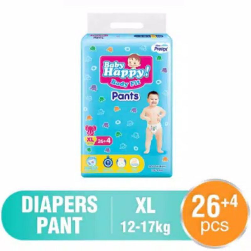 Jual promo baby Happy Diapers pant xL26+4pcs | Shopee Indonesia